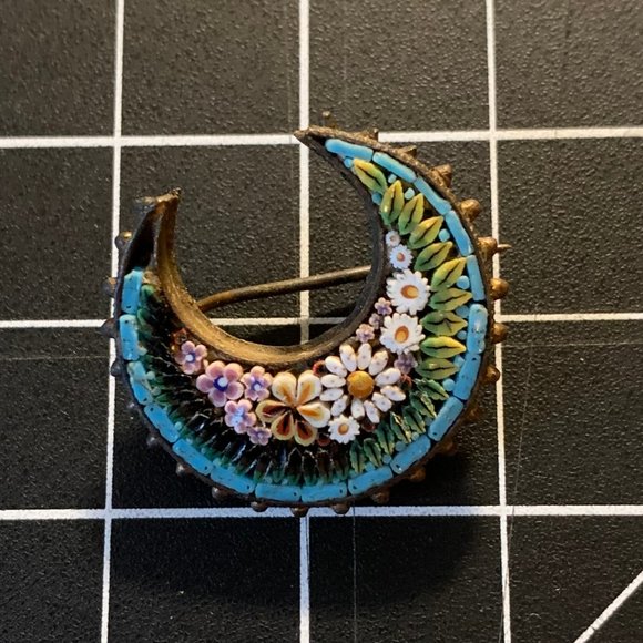 Jewelry | Crescent Moon Micro Mosaic | Poshmark